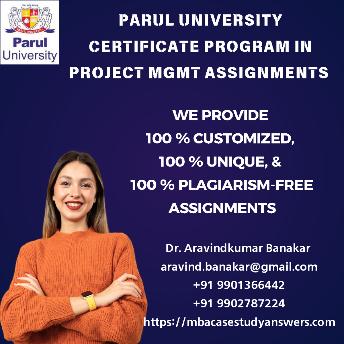 Parul University Certificate Program in Project Mgmt Assignments 16 ...