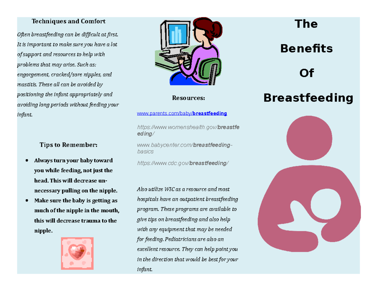 Breast feeding brochure (1) - Techniques and Comfort Often ...