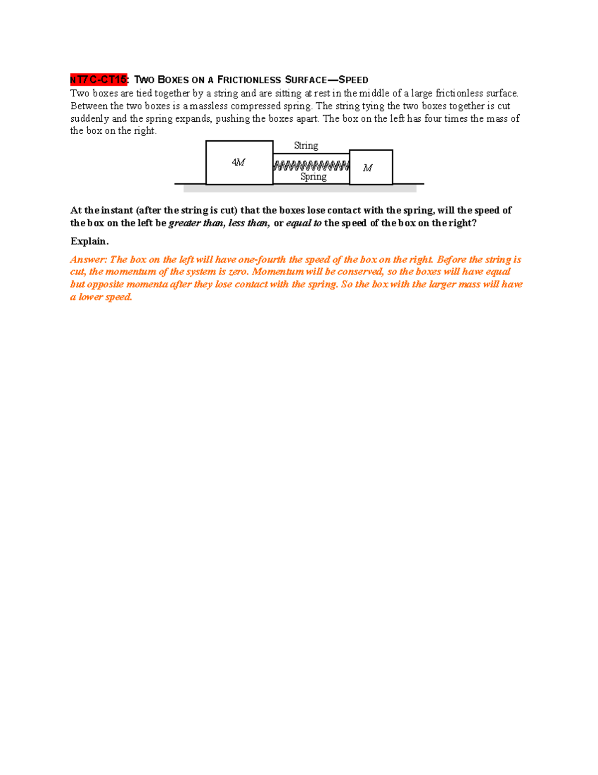 Tipers collisions key - aaaaa - NT7C-CT15: TWO BOXES ON A FRICTIONLESS ...
