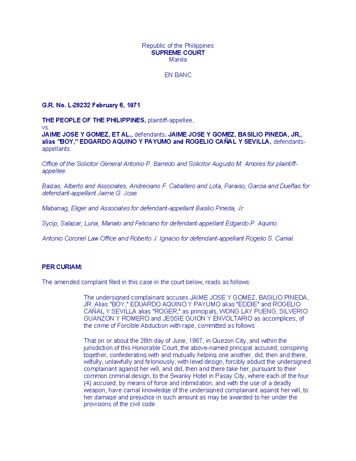 STUDY ON DE LA VIRA RAPE CASE STUDY MATERIALS - Republic of the ...