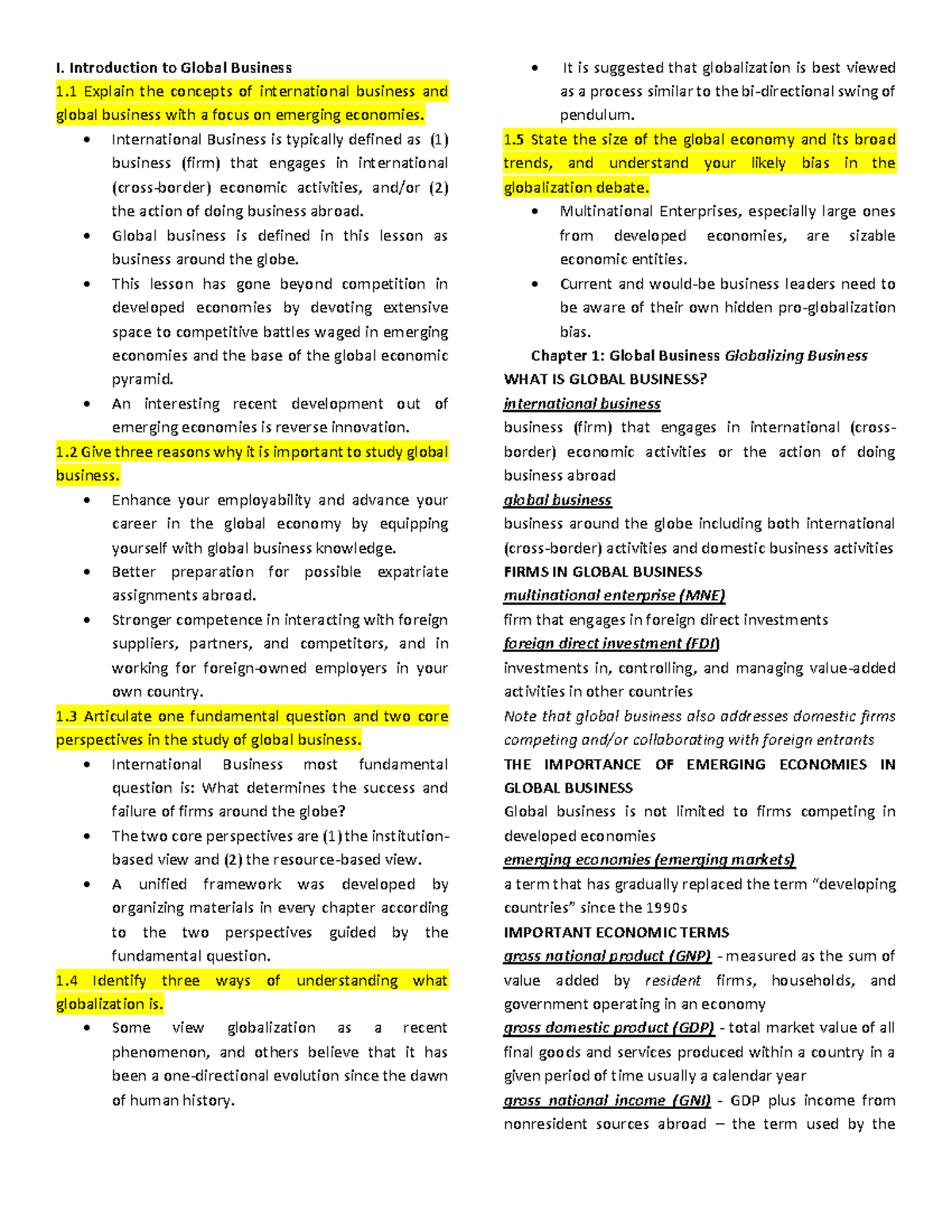 IBT lessons - International Business Trade Lectures for Prelim - I ...