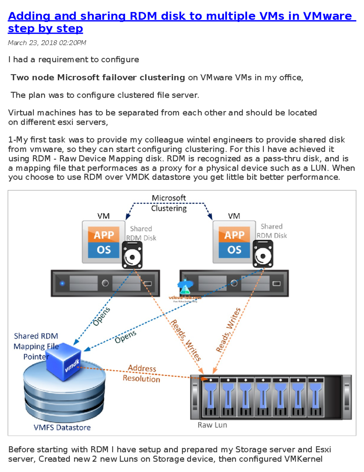 Create Shared Disk Between 2 Vm - Adding and sharing RDM disk to multiple VMs in VMware step by ...