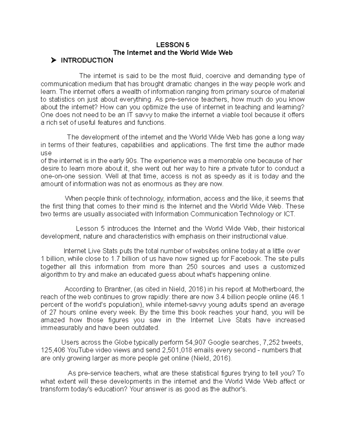 EDUC-5 - LESSON 7. DOX.PDF.COPY - BSED Mathematics - SSCT - Studocu