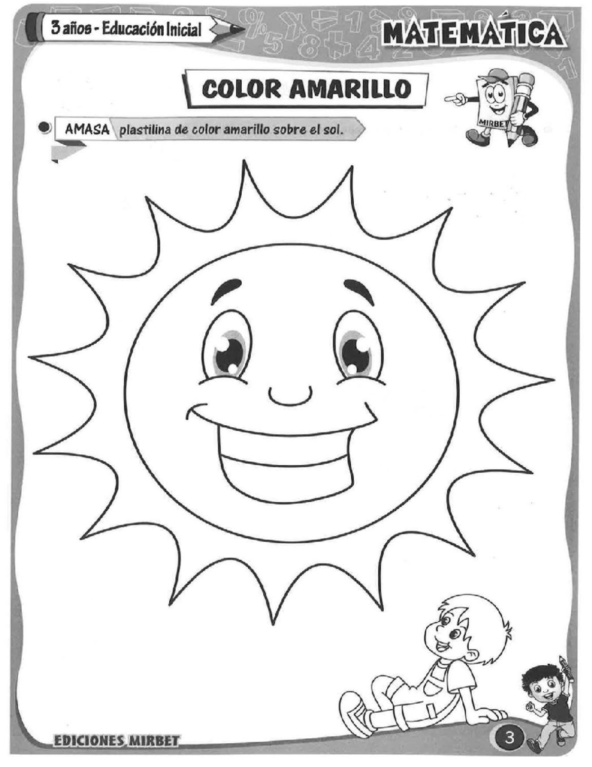 Material T.L - Juegos de colores - 3 años Educación Inicial MATEMATICA ...