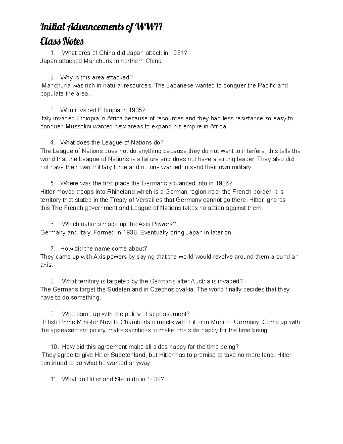 Saleha Iftikhar - Notes on Initial Advancements WWII - Google Docs ...