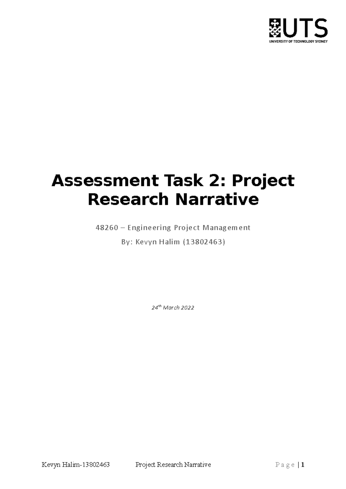 Project research narrative - - Studocu