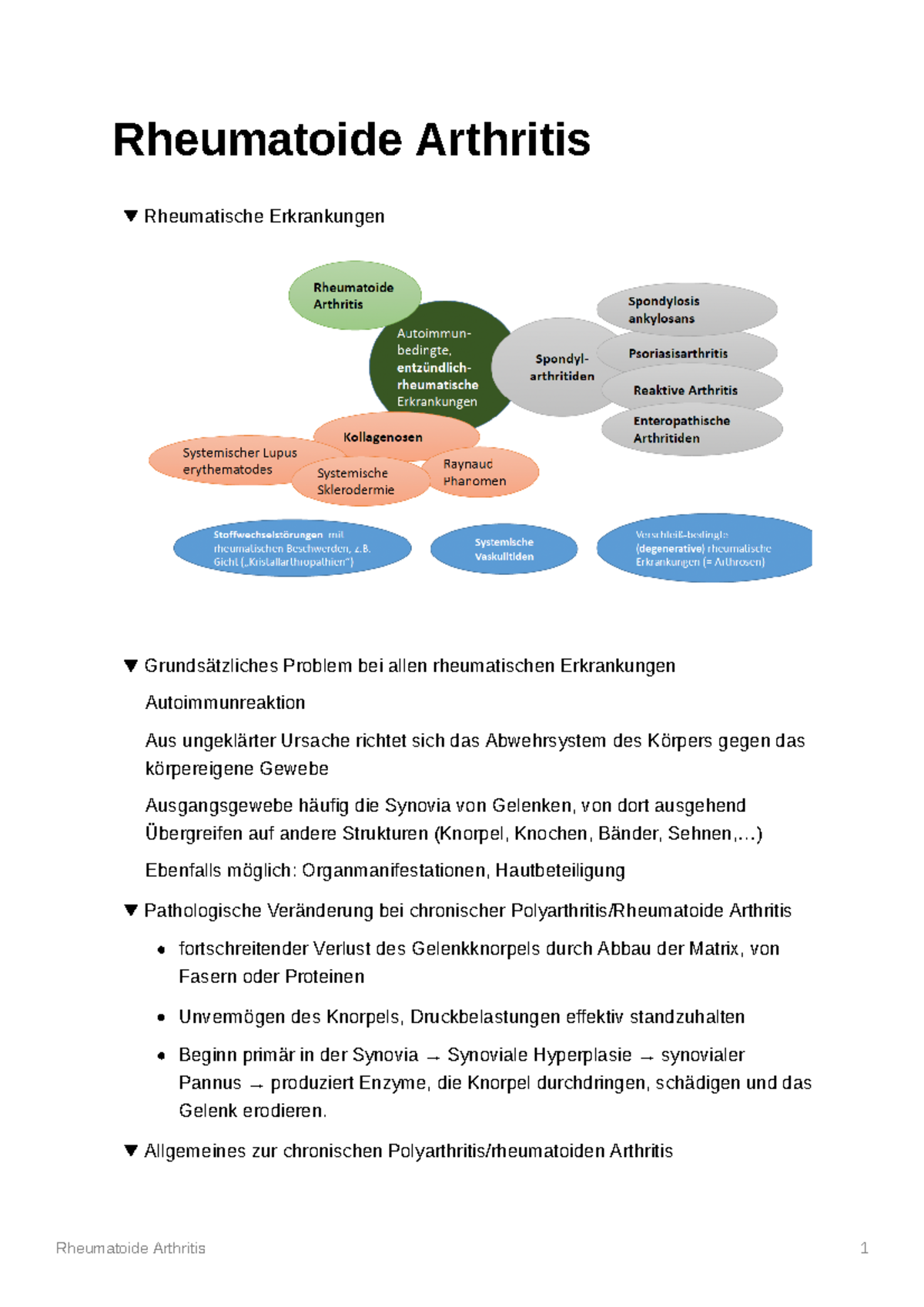 Rheumatoide Arthritis - Rheumatoide Arthritis Rheumatische Erkrankungen ...