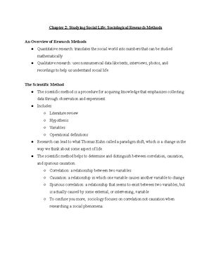 Sociology 151 Chapter 4 - Chapter 4: Socialization, Interaction, and ...