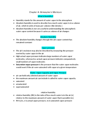 Chapter 2 atmospheric energy and matter - Chapter 2: Atmospheric Energy ...