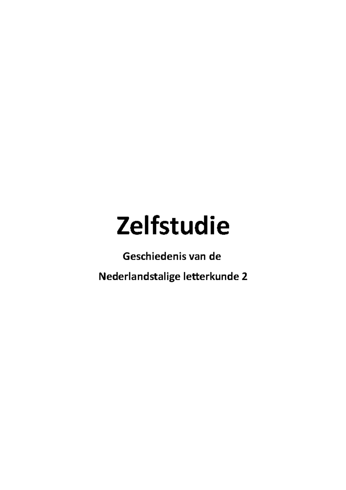 Zelfstudiepakket (modnedlet) - Zelfstudie Geschiedenis van de ...
