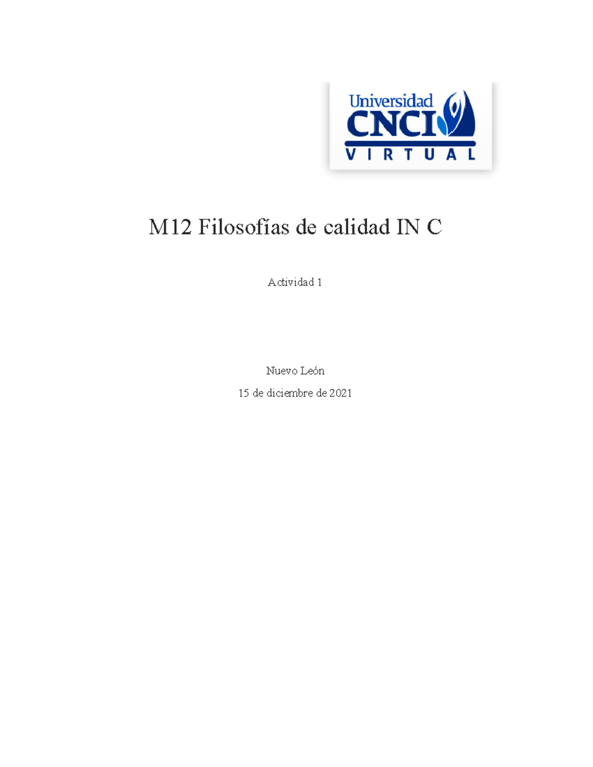 Filosofia de calidad proyecto modular Studocu - M12 Filosofías de calidad IN C Actividad 1 Nuevo ...