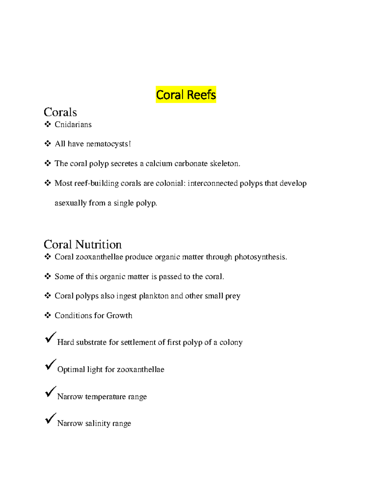 Unit 3 Coral Reefs BB - They are designed for non-science majors. A ...