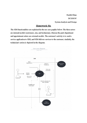 Journal Five System Analysis and Design - Rasikh Khan BCS301W Systems ...