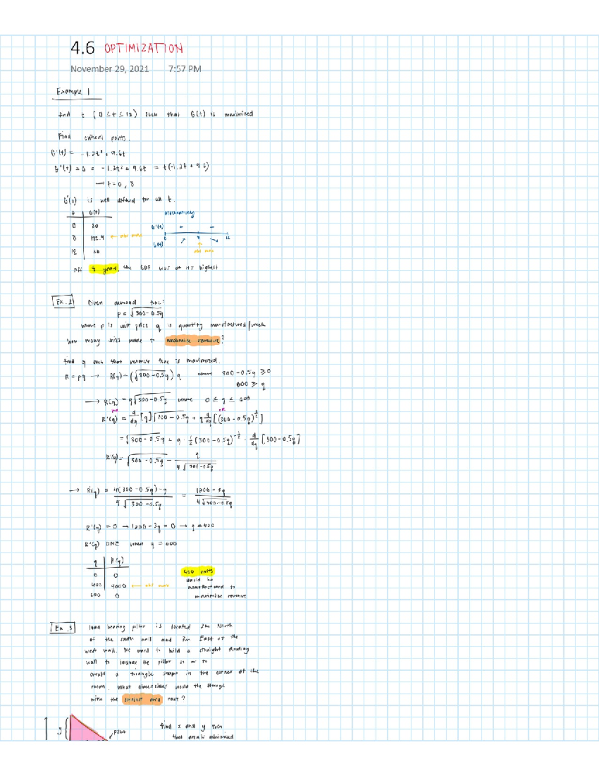 Calculus 1 Lecture Notes 4.6 - MATH 1171 - Studocu