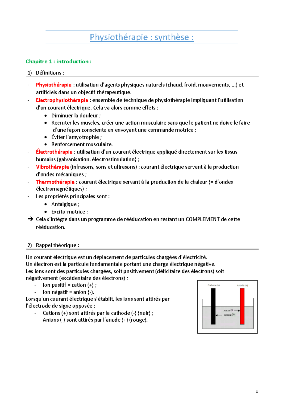 Physiothérapie synthèse - Warning: TT: undefined function: 32 Warning: TT: undefined function ...