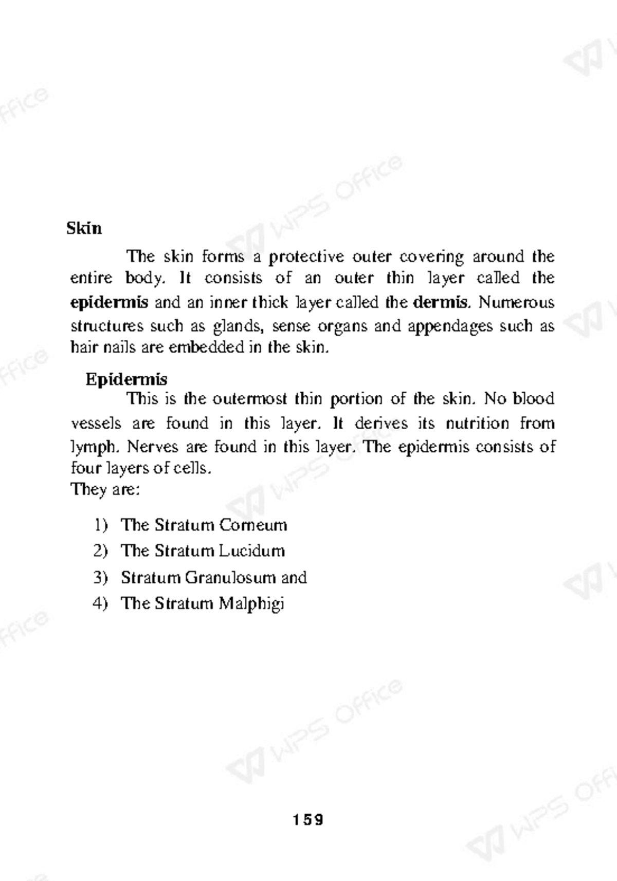 Skin and endocrine system 1 - Skin The skin forms a protective outer ...