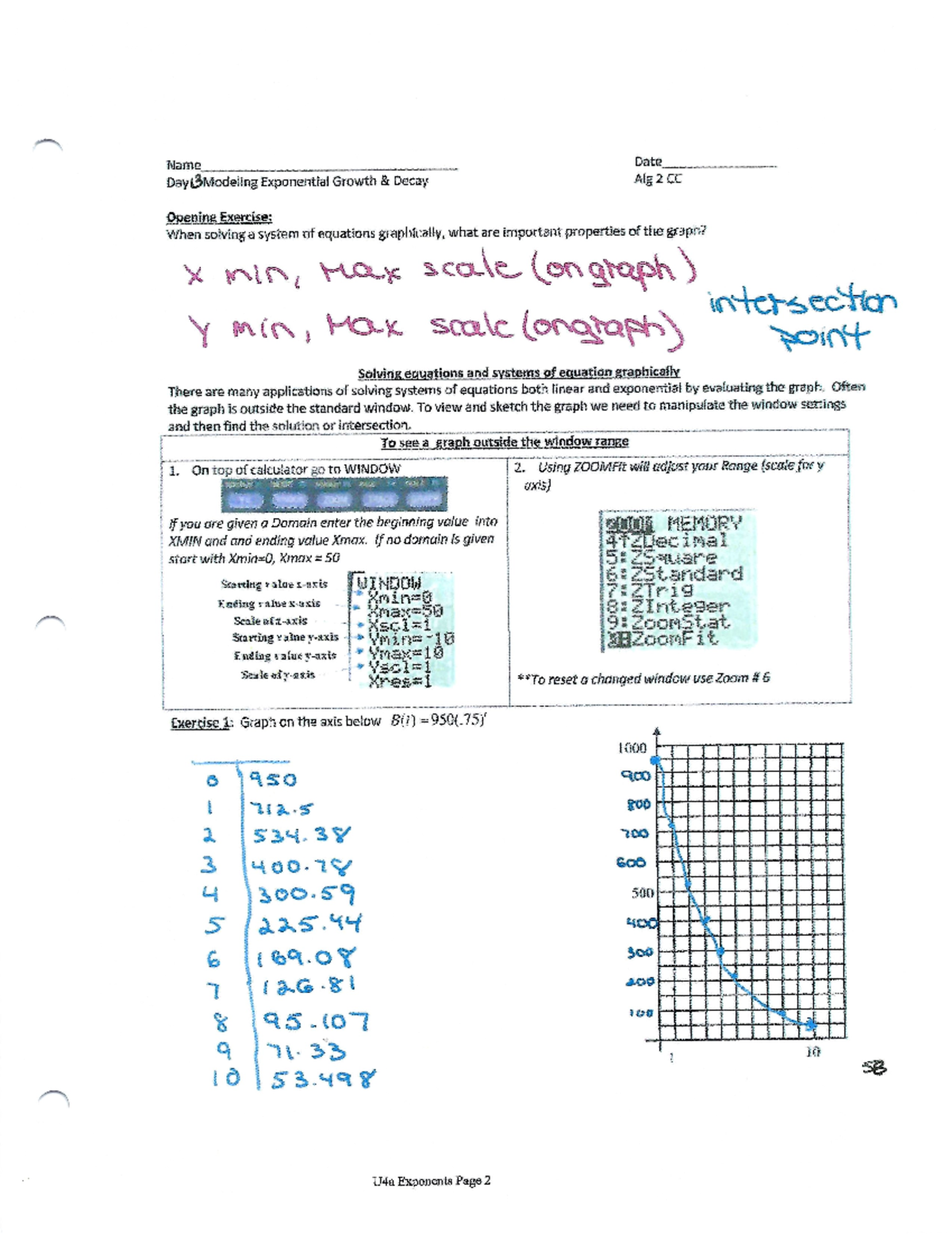 Unit 4a modeling and test review ans - 0144 490 - Studocu