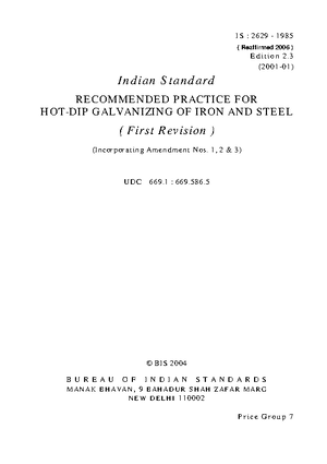 Astm A153 Zinc Coating Hot Dip On Iron And Steel Hardware Apiasme Notes ...