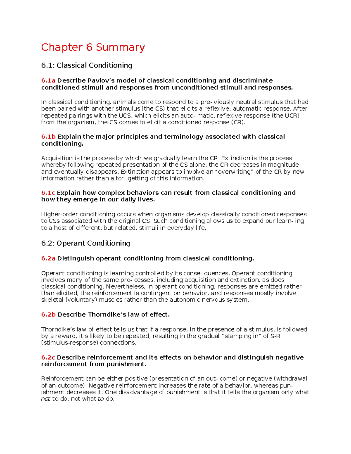 Chapter 6 Summary - hgchgcghcghcghchgcghchccghcgh - Chapter 6 Summary 6 ...