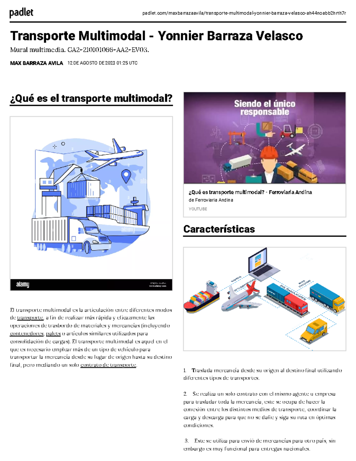 MEDIOS Y MODOS DE TRANSPORTE - - Studocu