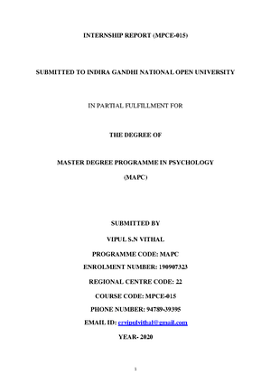 Verbatim sample - IMHAPS – Institute of Mental Health and Psychological ...