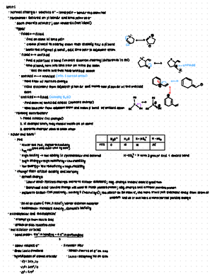 CHEM121 Study Guide - CHEM 3A Study Guide Color Key: KNOW THIS ...