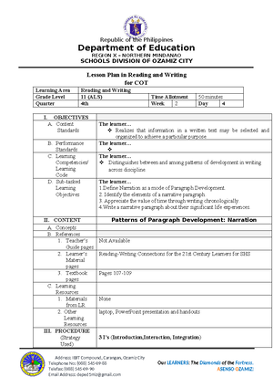 Montol NHS-Monitoring-Template - For the Division Office National ...