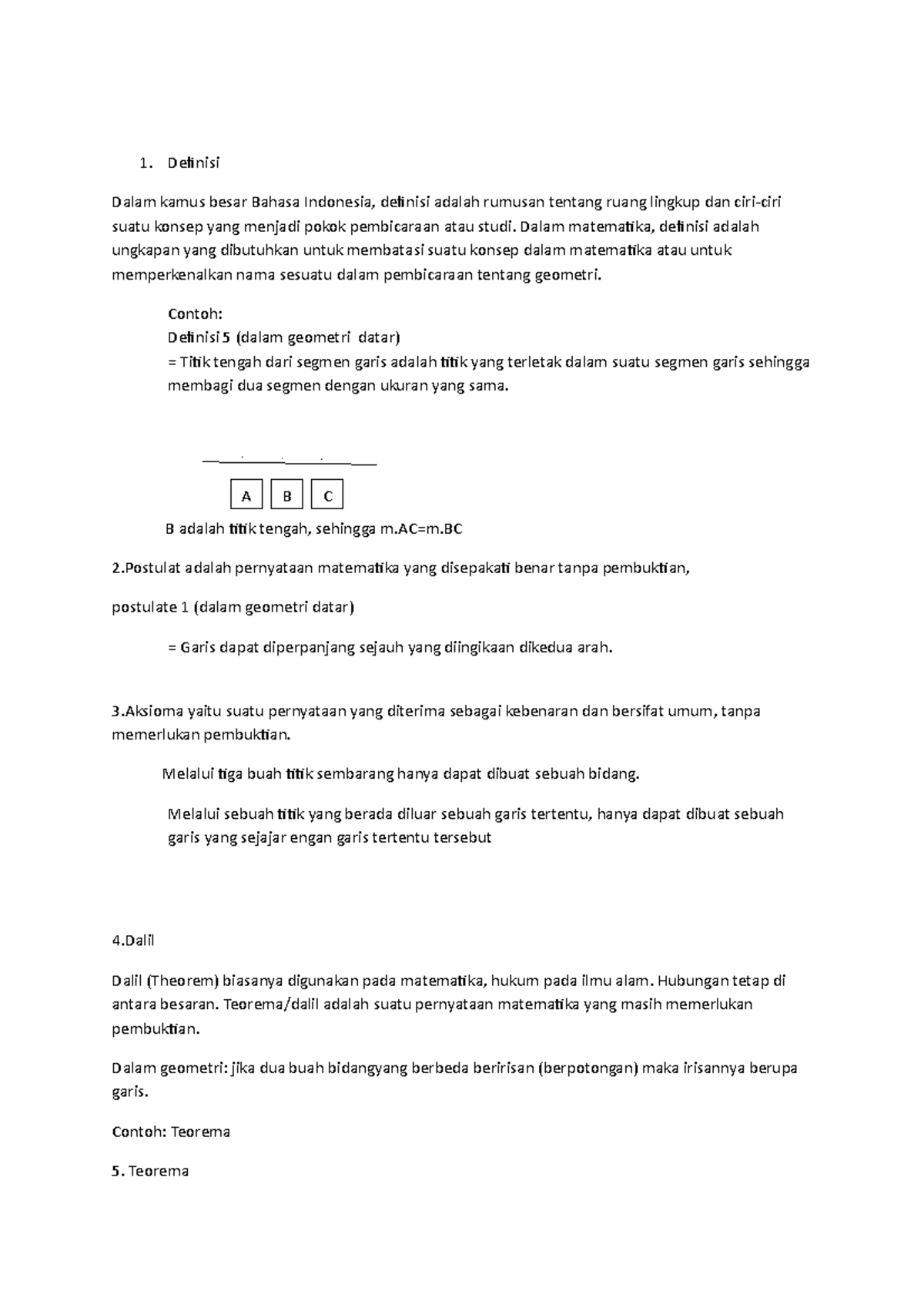 Contoh Istilah dalam Matematika - Definisi Dalam kamus besar Bahasa ...