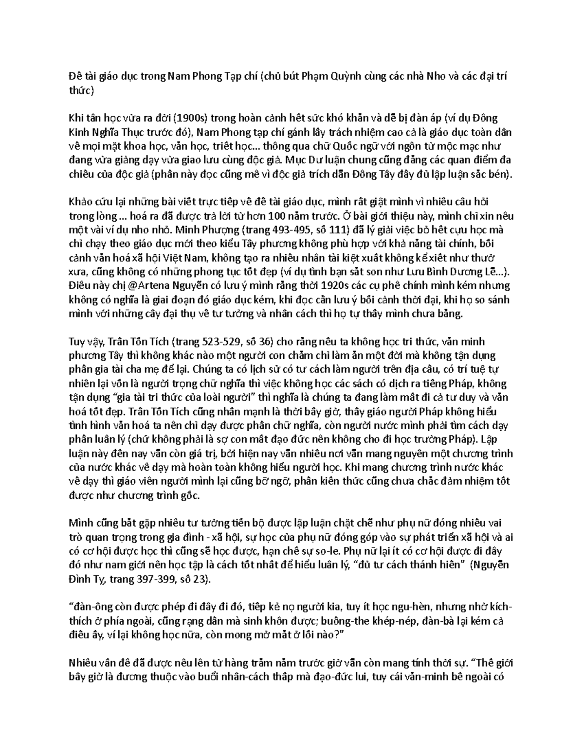 Đề tài giáo dục trong Nam Phong Tạp chí - Đềề tài giáo d c trong Nam Phong T p chí (ch th c)ứ ụ ...