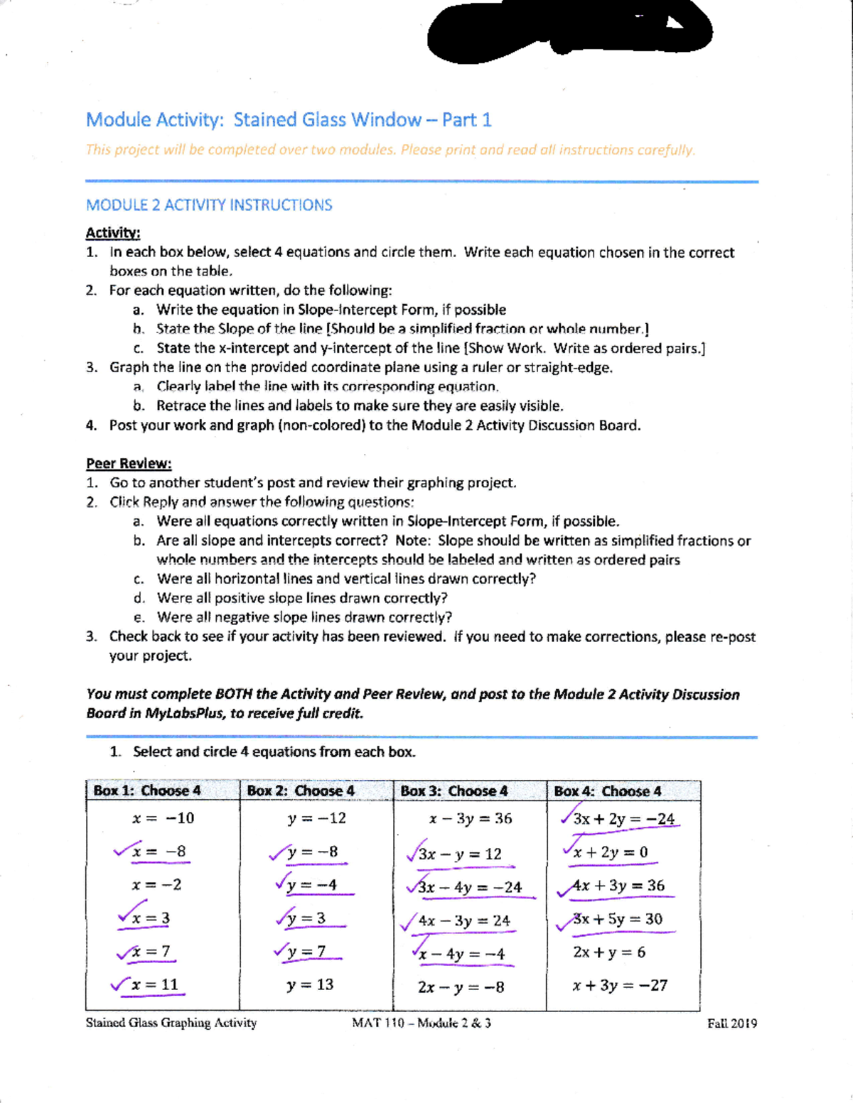 Stained window pg 2 - MAT 110 - Studocu