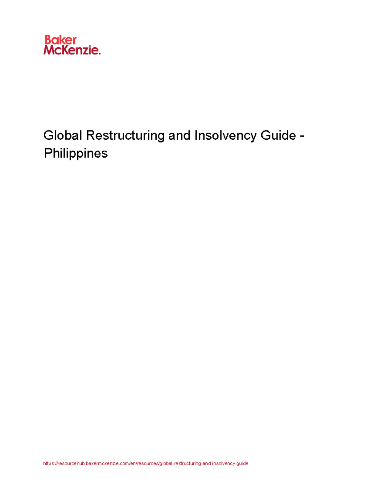 Global Restructuring and Insolvency Guide - Philippines - Global ...