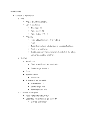 Thorax II - Study Guide - THORAX II RESPIRATORY MECHANICS [Review] When ...