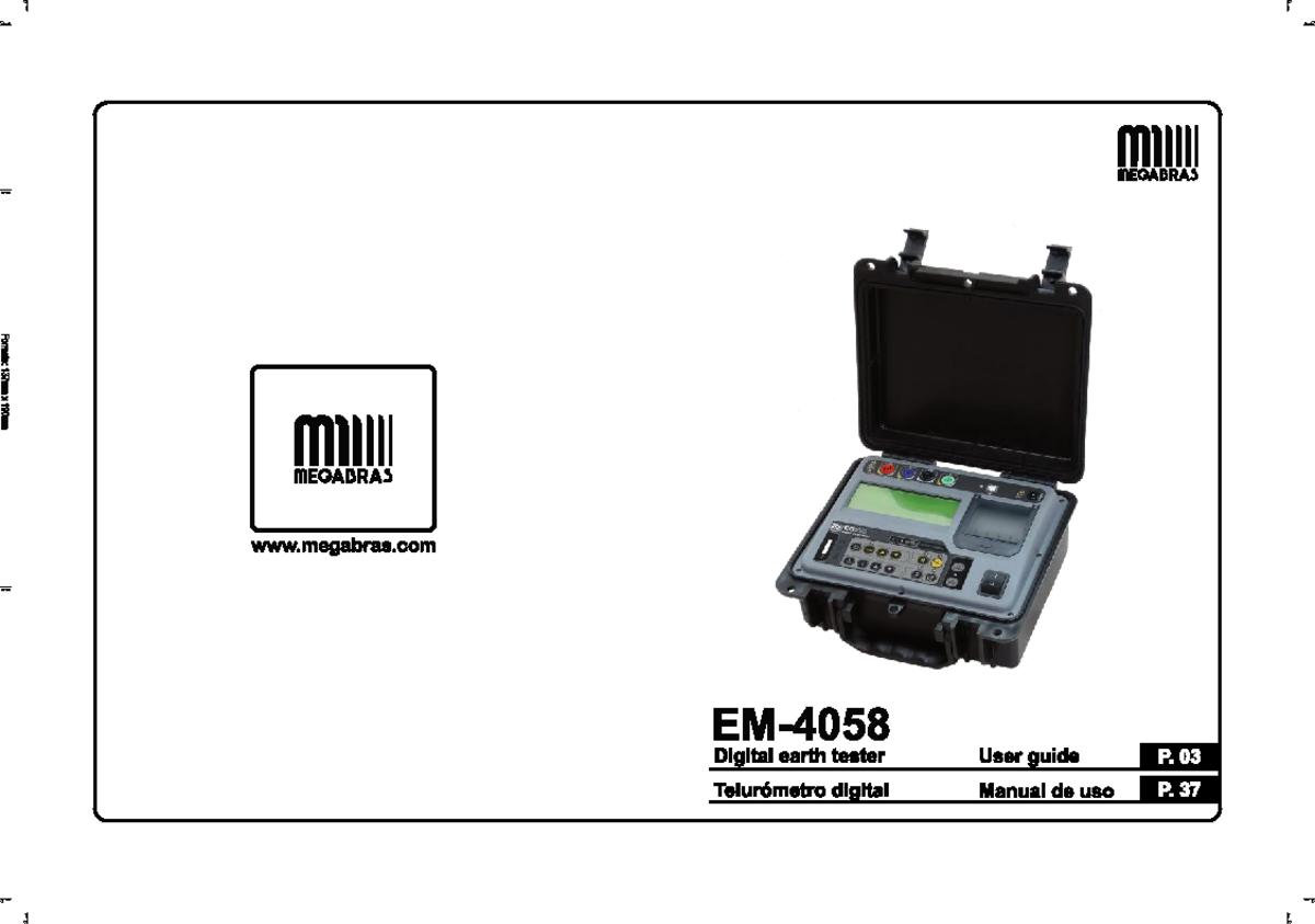 EM4058 UM en-es 12V-2A 2020-12-17 - EM- Digital earth tester User guide ...