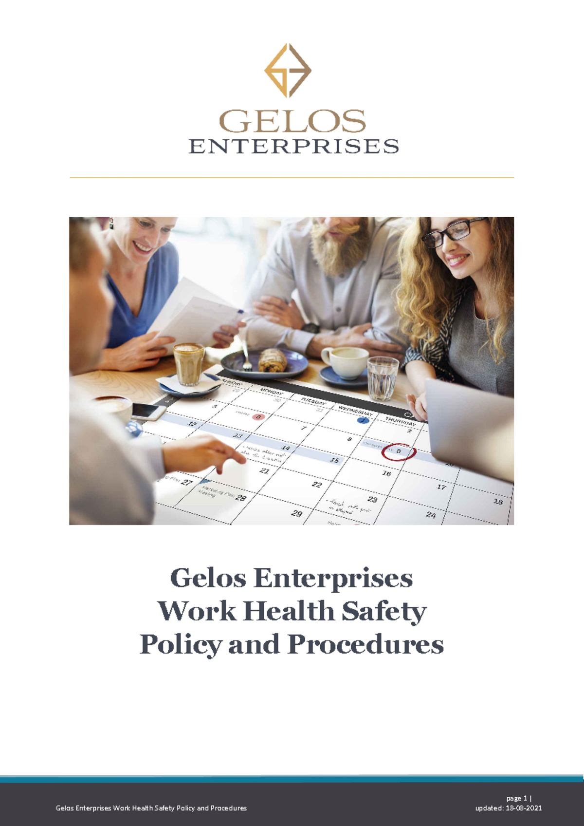 Bsbwhs 311 AE Pro2of3 Appx WHSPolicy Procedure Activity - Gelos Enterprises Work Health Safety ...