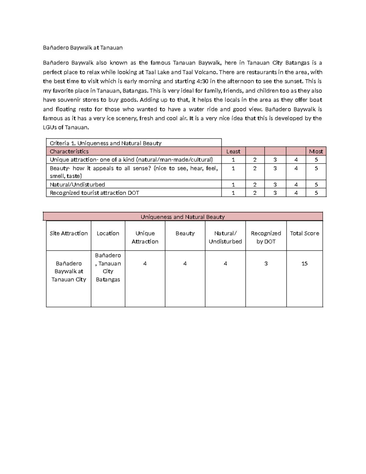 Bañadero-Baywalk - school purposes only - Bañadero Baywalk at Tanauan ...