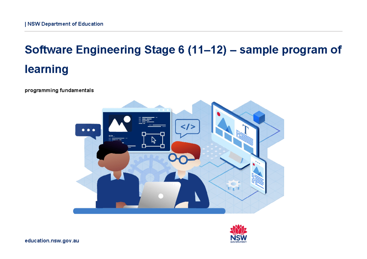 Software engineering s6 sample program of learning template - | NSW ...