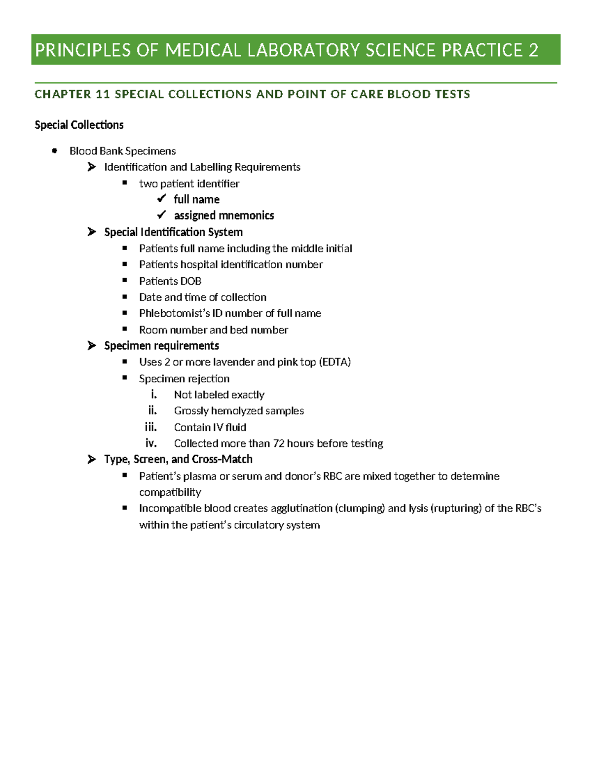 Principles Of Medical Laboratory Science Practice 2 Principles Of Medical Laboratory Science