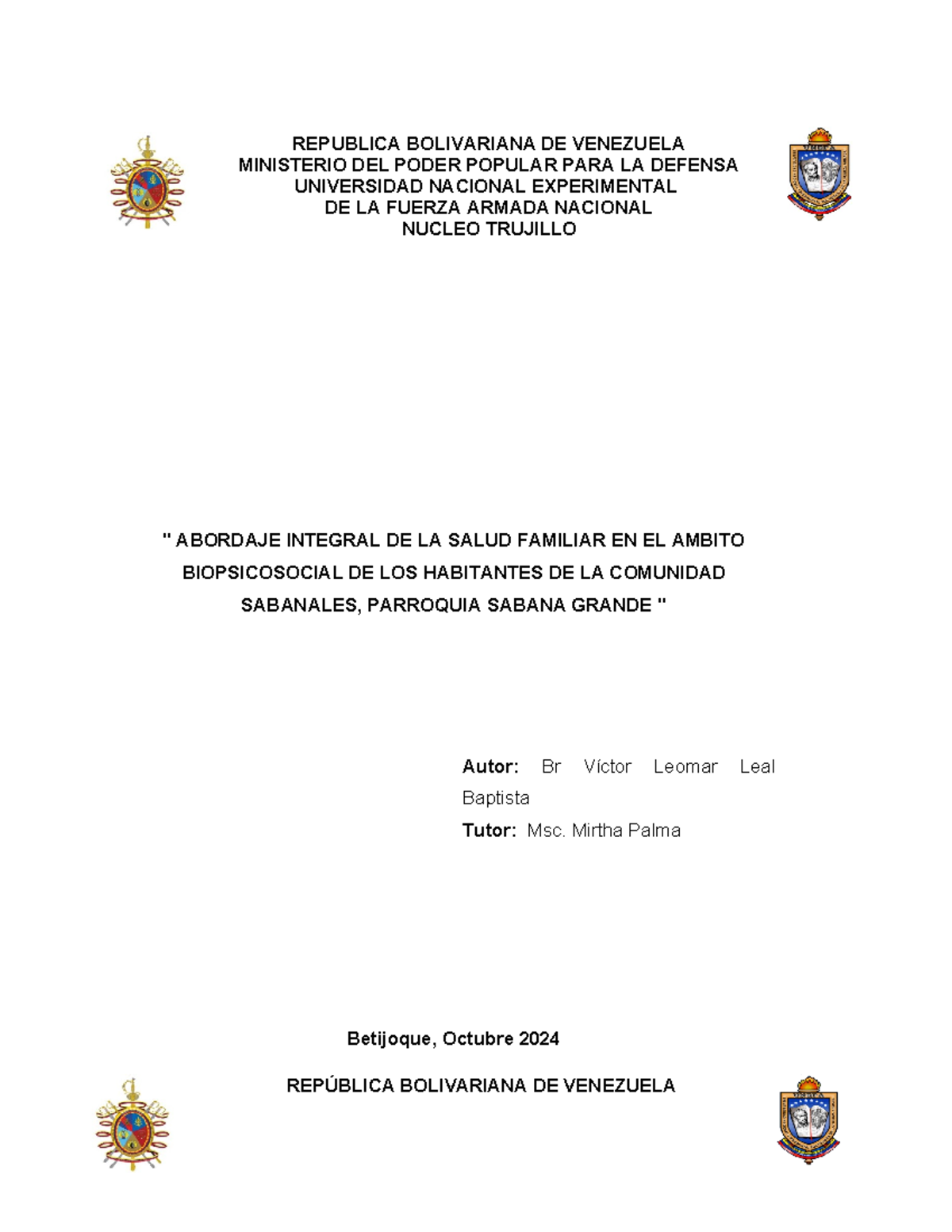 Vitor leal tesis IAP leer - REPUBLICA BOLIVARIANA DE VENEZUELA ...