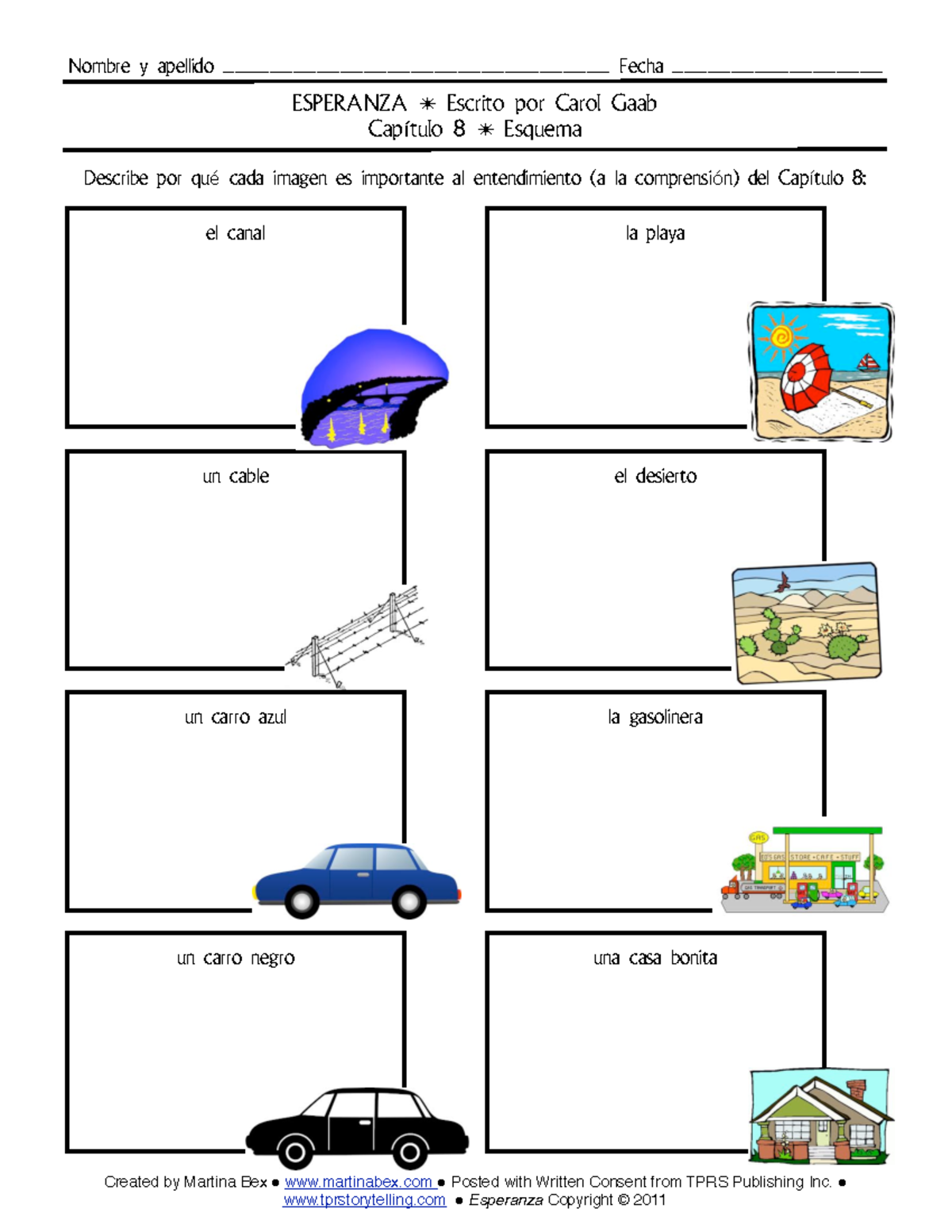 Esperanza chapter 8 esquema 1e - ESPERANZA Escrito por Carol Gaab ...
