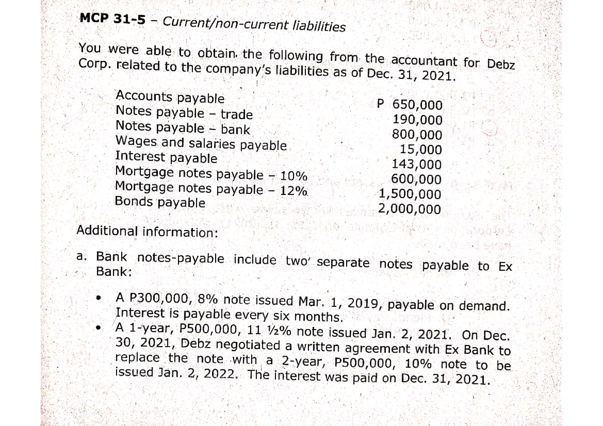 Intermediate Accounting 3 Current Liabilities With Answers 3