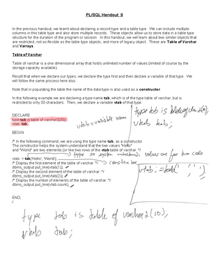 ISAM5632 Homework - PLSQL practice questions with answers - PL/SQL HOMEWORK 1 Spring 2023 Create ...