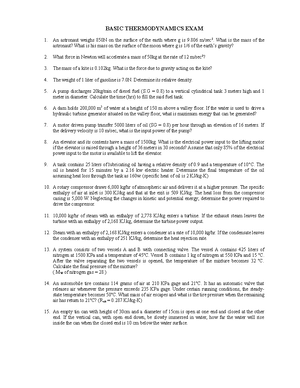 thermo problems and solutions - 1 BASIC PRINCIPLES, CONCEPTS, AND ...