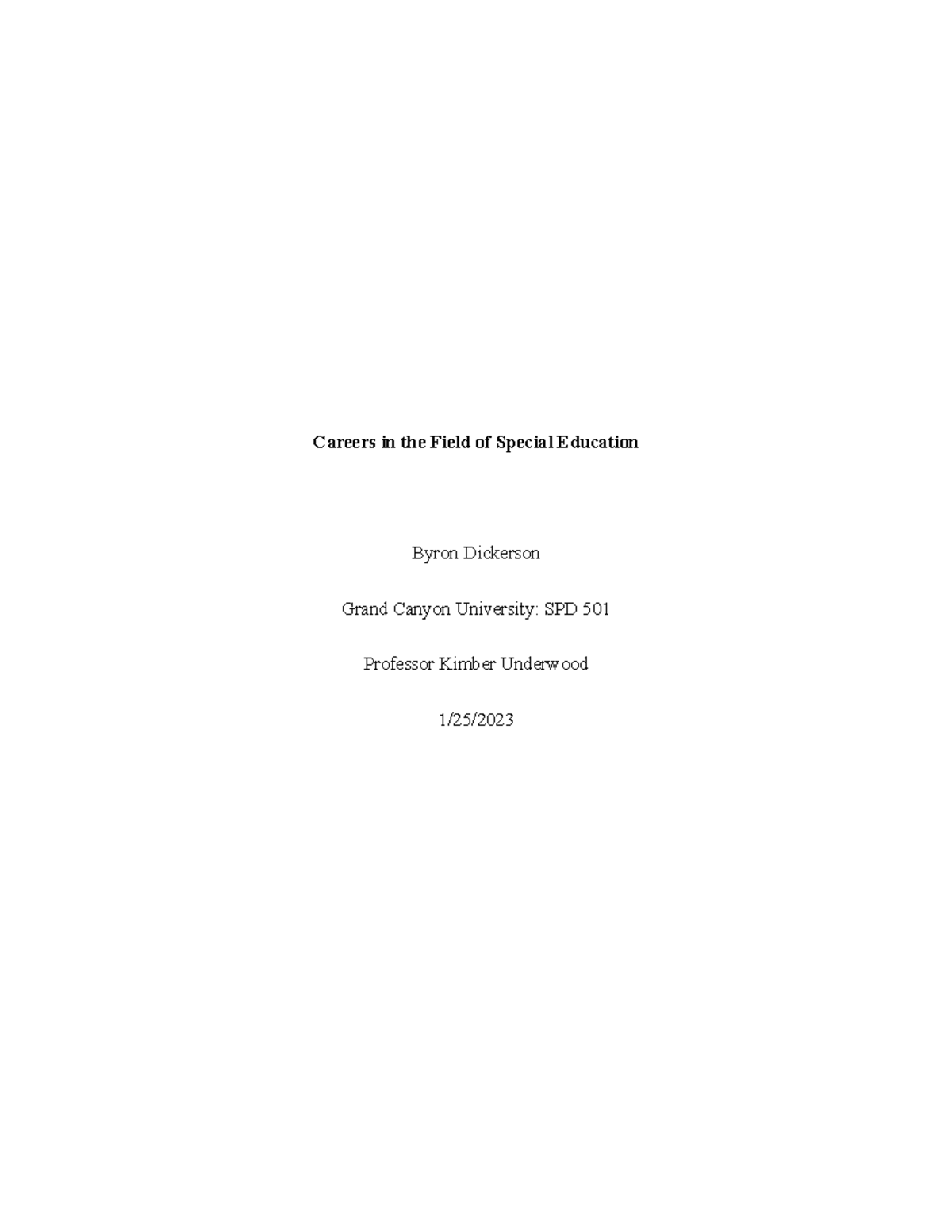 Careers in the Field of Special Education - Special education involves ...