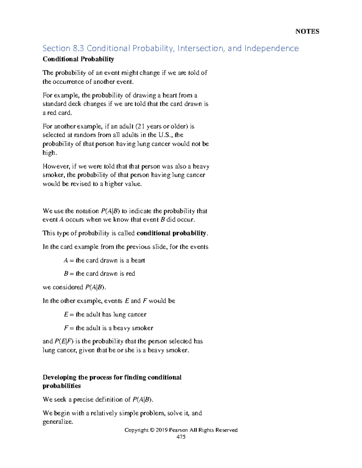 Bfmb14e noteguide 8 3-1 - NOTES Copyright © 2019 Pearson All Rights ...