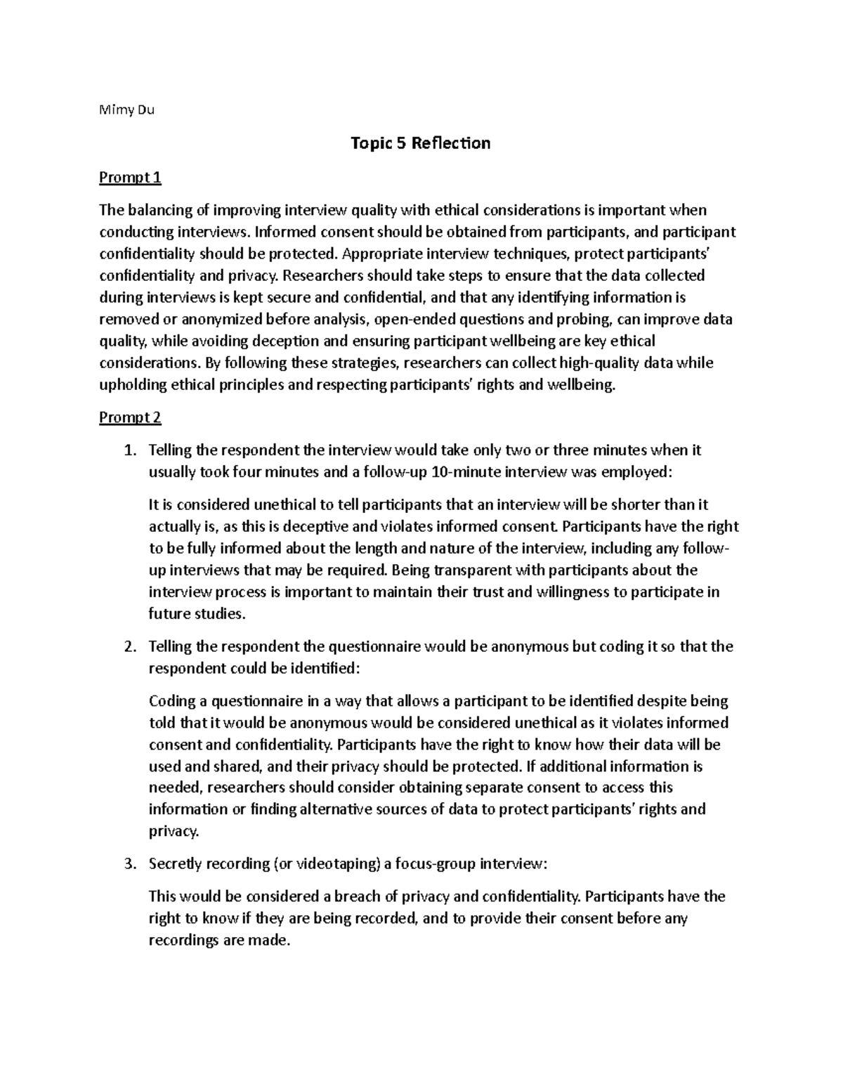 Topic 5 Reflection - Mimy Du Topic 5 Reflection Prompt 1 The balancing ...