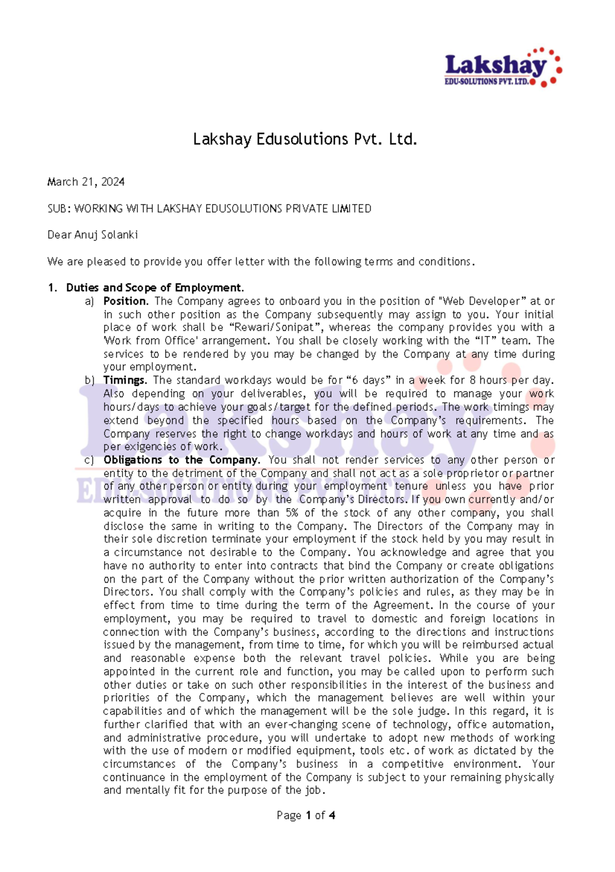 Anuj Solanki - I want learn - Lakshay Edusolutions Pvt. Ltd. March 21 ...