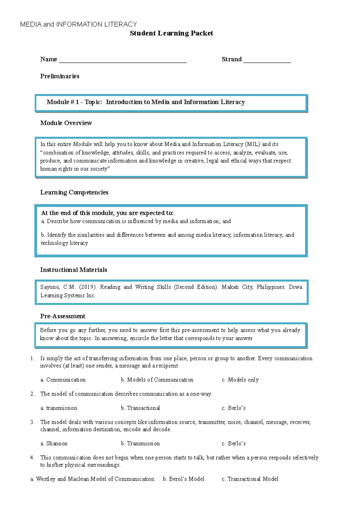 Media and Information Literacy Week 2 Final - MEDIA and INFORMATION ...