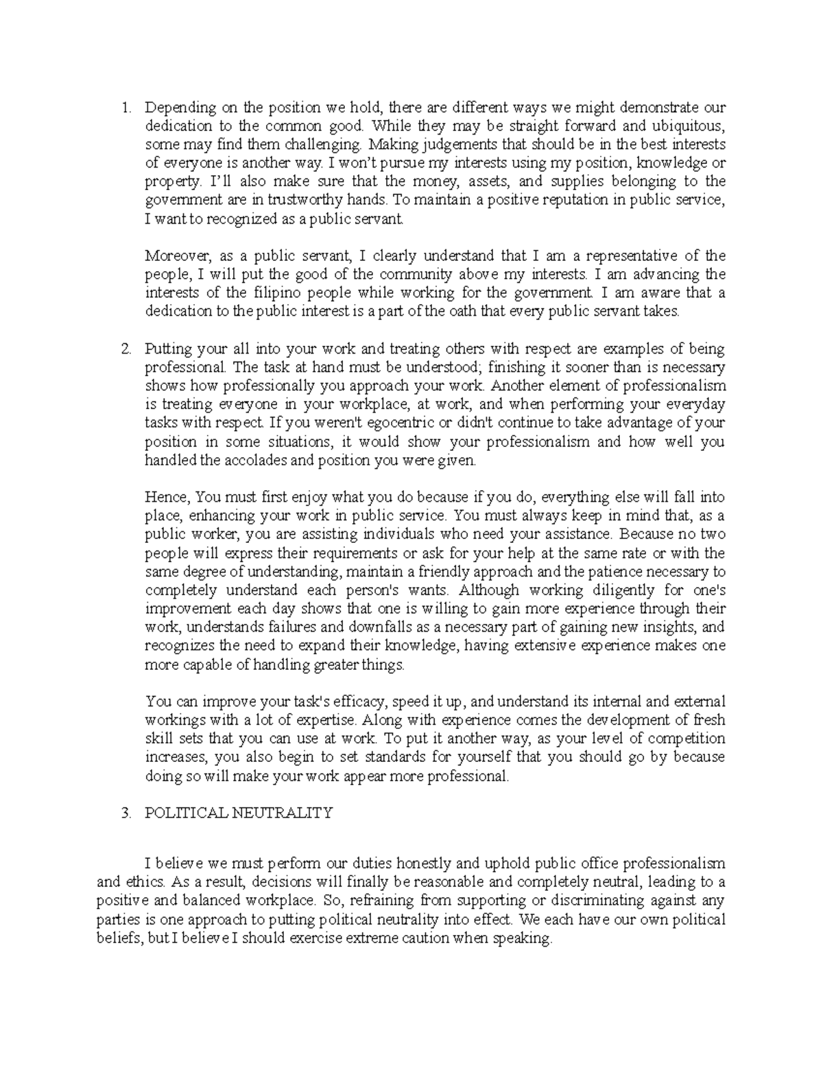 DLP Answer - Depending on the position we hold, there are different ...