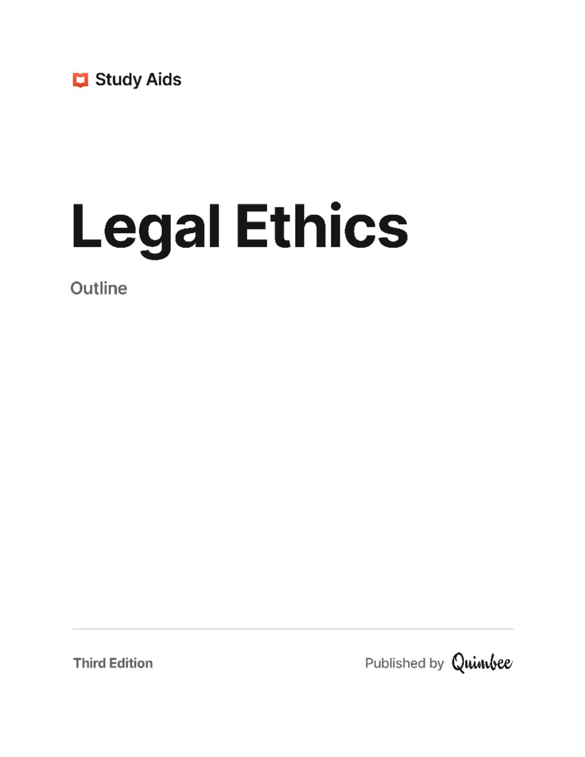 PR Outline - Quimbee - Summary Professional Responsibility - Torts ...