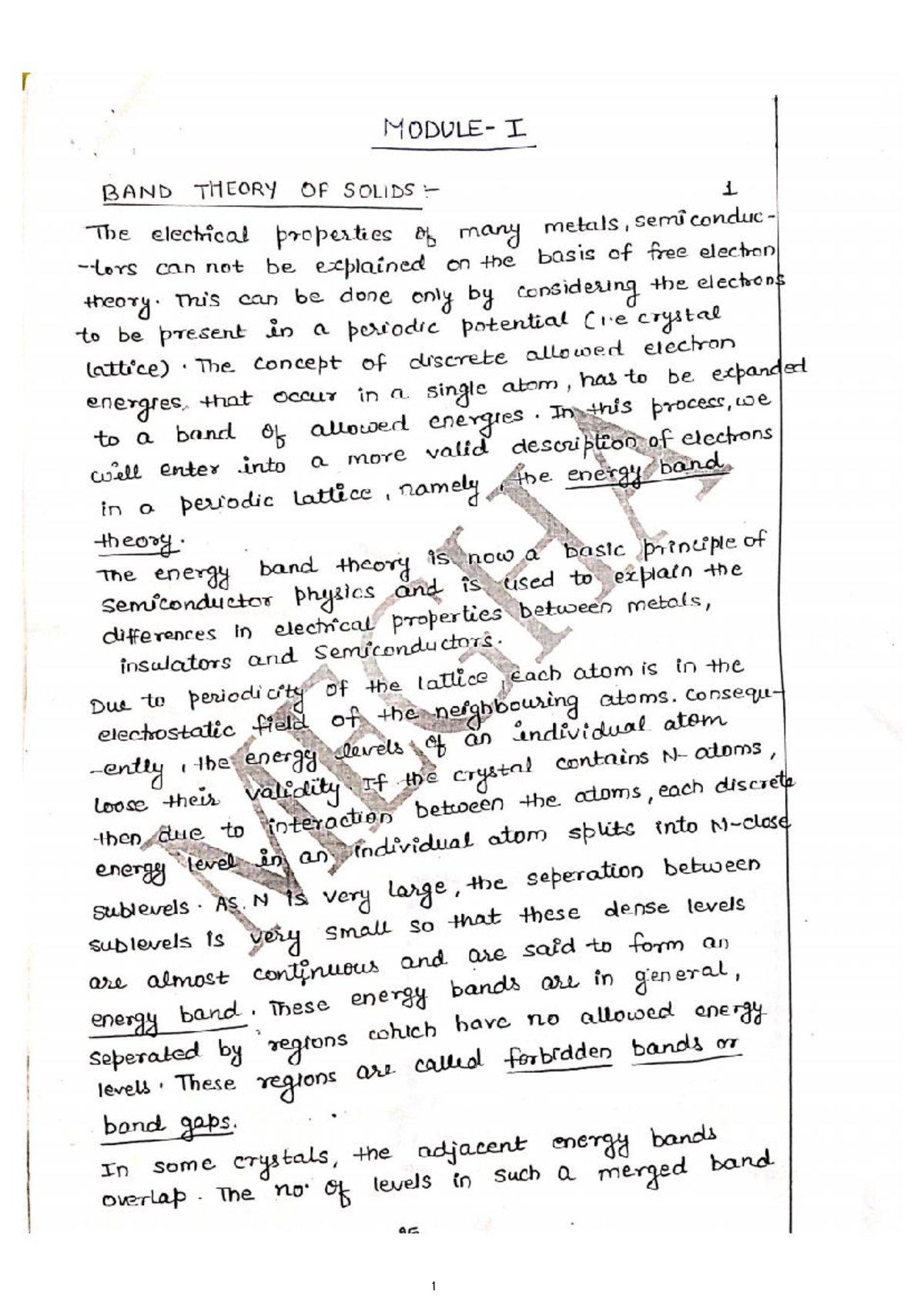 Part-1 - Band Theory, Classification of Semiconductor - Semiconductor physics and computational ...